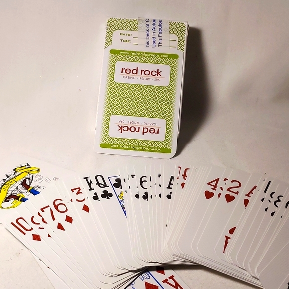 Vintage Red Rock Playing Cards | Games | Vintage Red Rock Casino ...